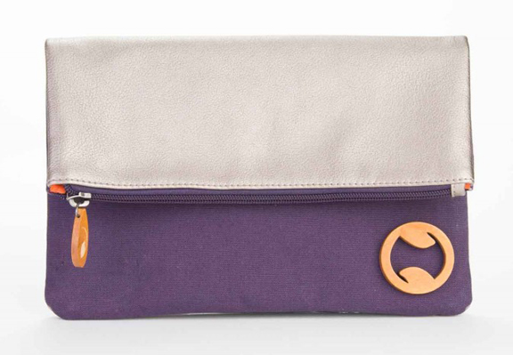 Carroll-Clutch-Vegan-Leather-Organic-Cotton-Canvas-Handbag-in-Indigo ...