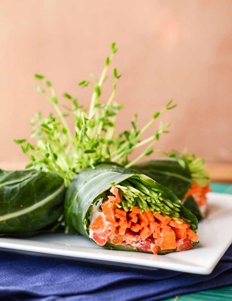Greens 24-7.Raw Collard Wraps - Chic Vegan
